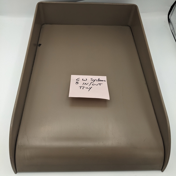 Office | Vintage Mcm Brown Metal Inout File Box Globewernicke Single ...